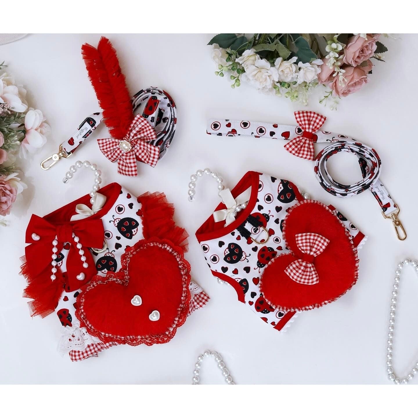 Heart Harness & Leash Set | VDAY – Furbebe